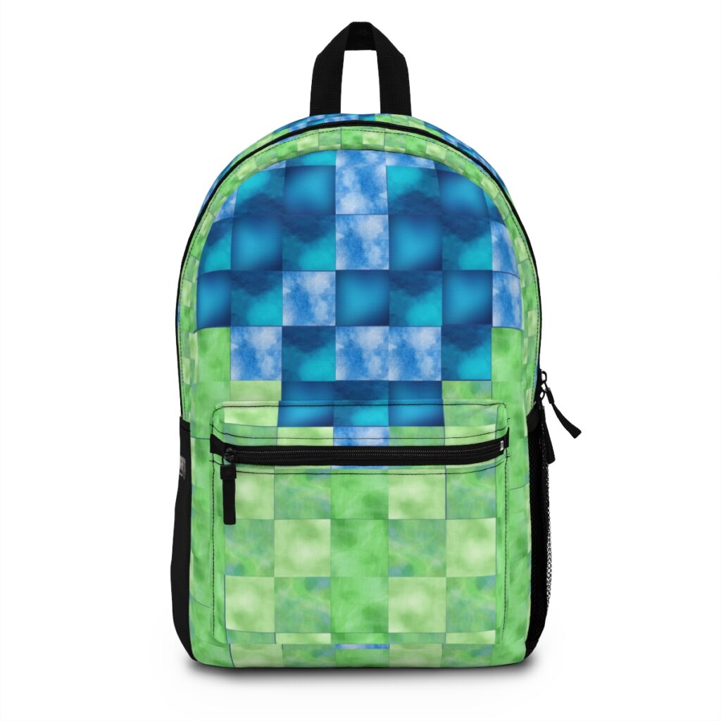Mega-Craft Minecraft Green and Blue Backpack - Cool Kiddo