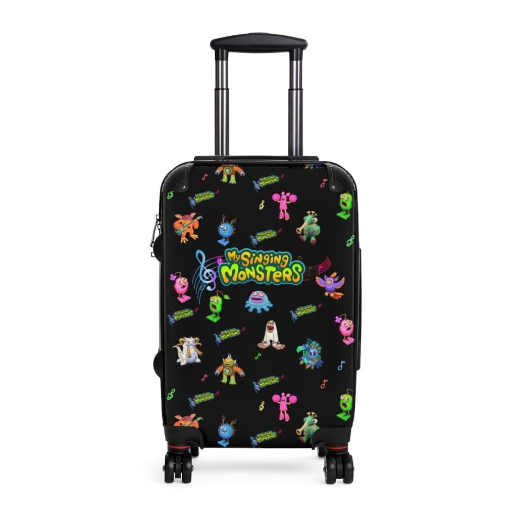My Singing Monsters Black Suitcase Carry-On Suitcase - Cool Kiddo