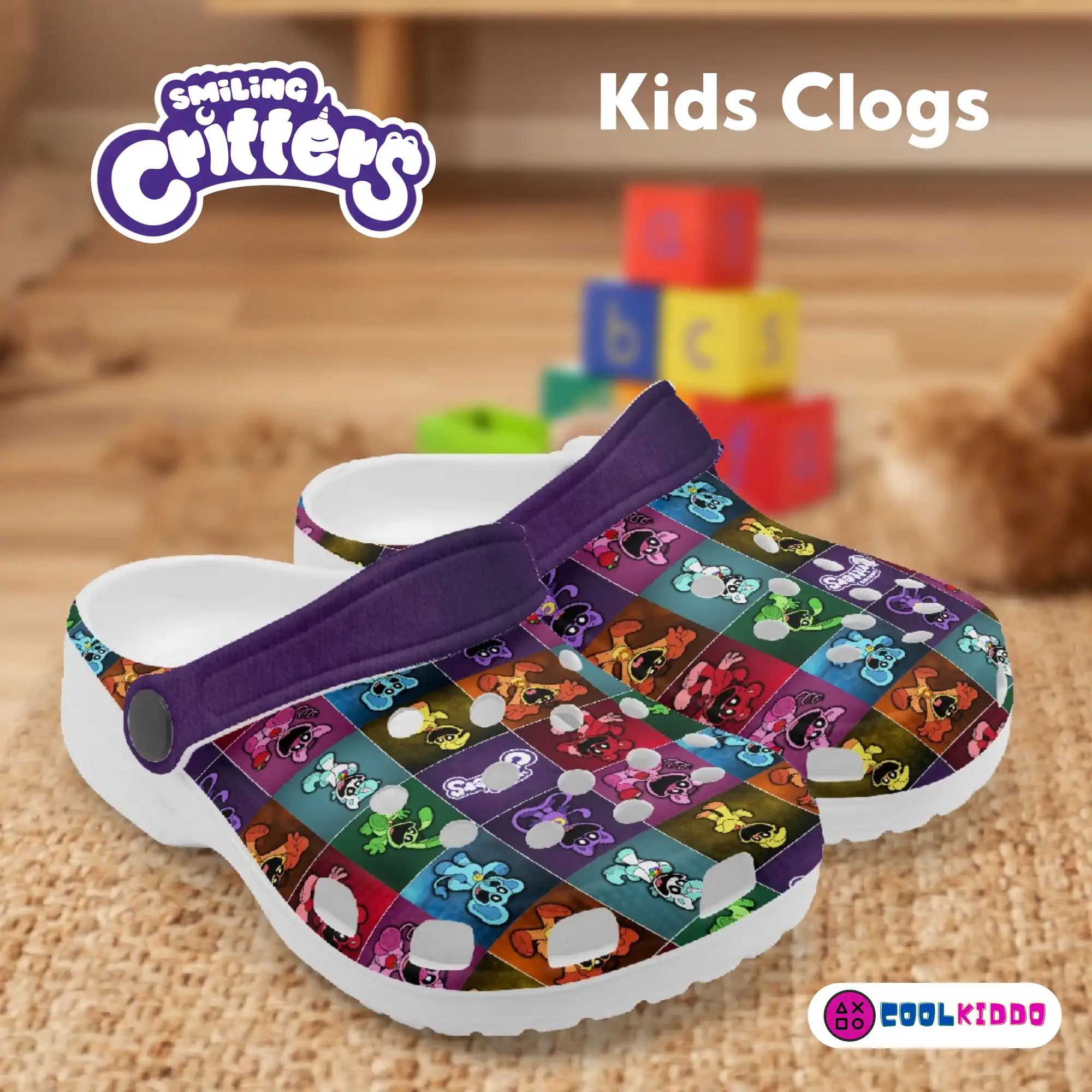 Personalized Smiling Critters Poppy Playtime Playtime Rubber Clogs ...
