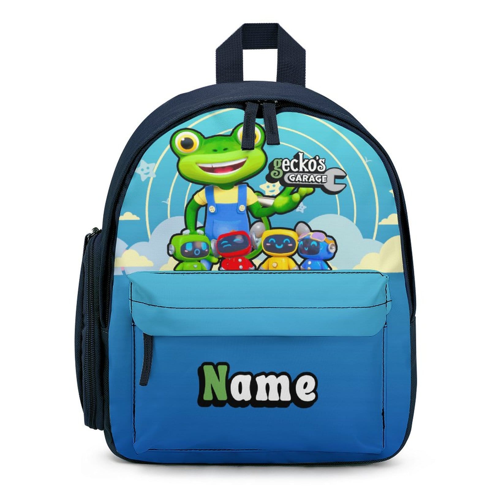 Personalized Gecko's Garage Characters Blue Children's School Bag ...