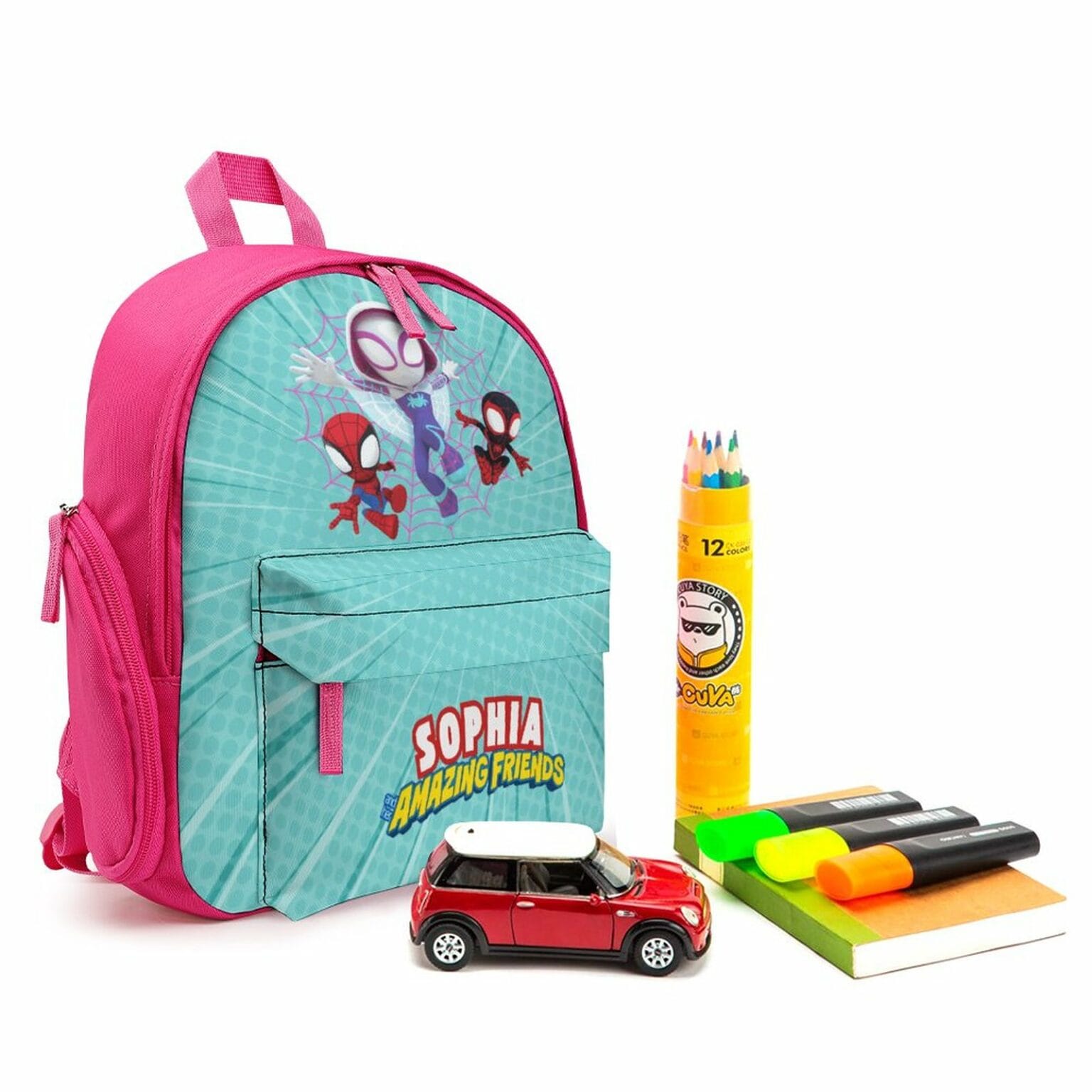 Spidey and his Amazing Friends Children's Pink School Bag ...