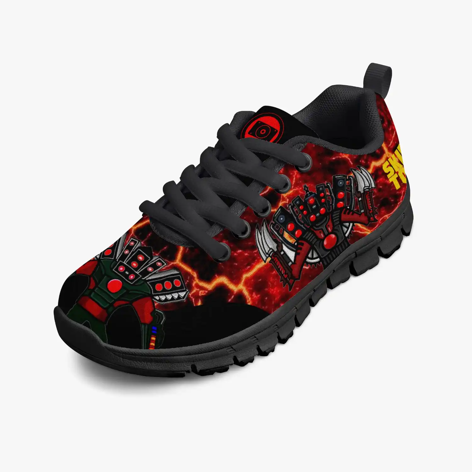 Custom Skibidi Toilet Kids’ Lightweight Mesh Sneakers | Titan ...