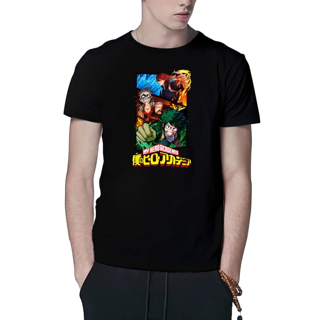 My Hero Academia Multi-Color T-shirt - Front and Back Printing - Cool Kiddo
