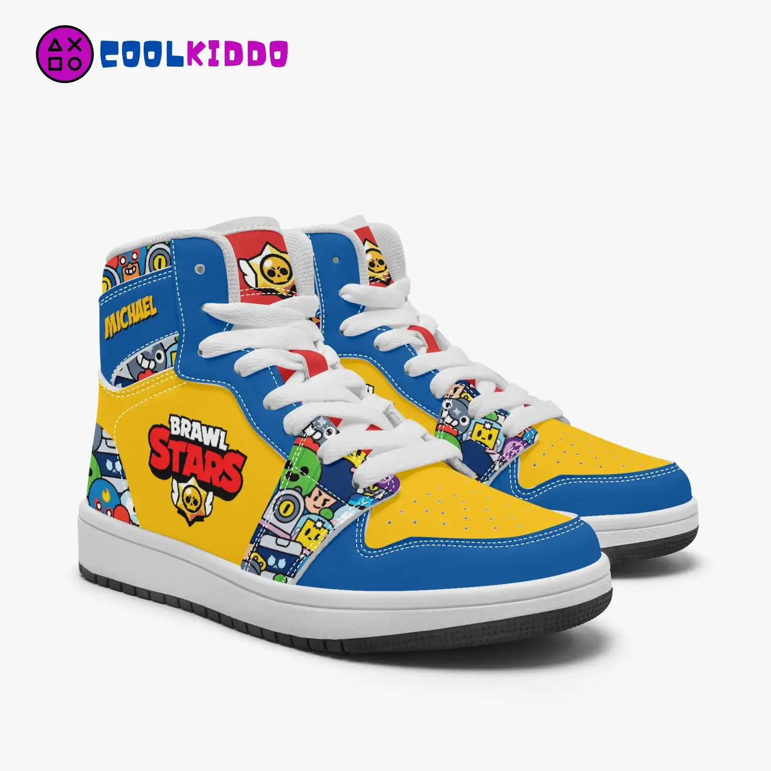 Brawl Stars High-Top Kids/Youth Sneakers | Brawl Stars Characters ...